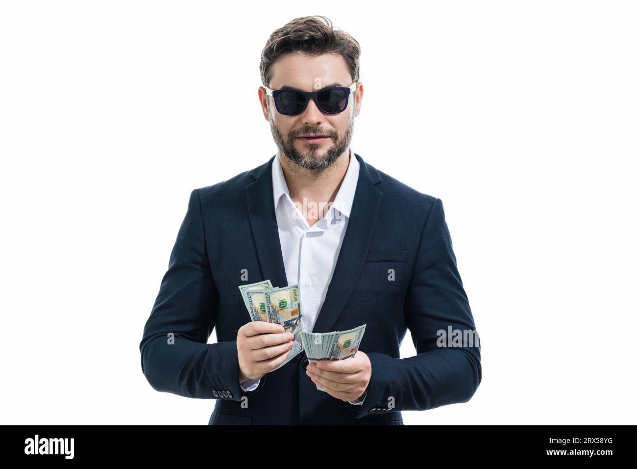 Black male broker pointing hi-res stock photography and images - Alamy
