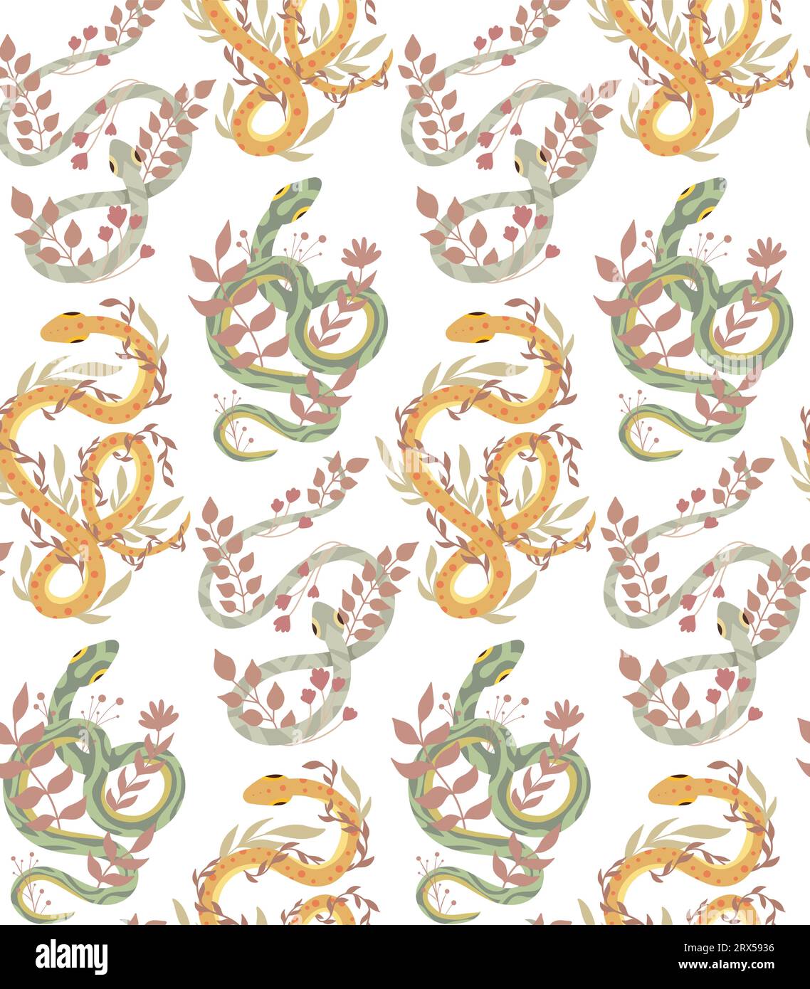 Curled snakes Stock Vector Images - Alamy