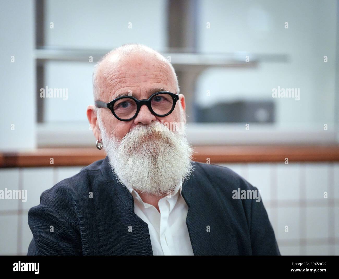 Berlin, Germany. 21st Sep, 2023. Artist AA Bronson stands during the ...