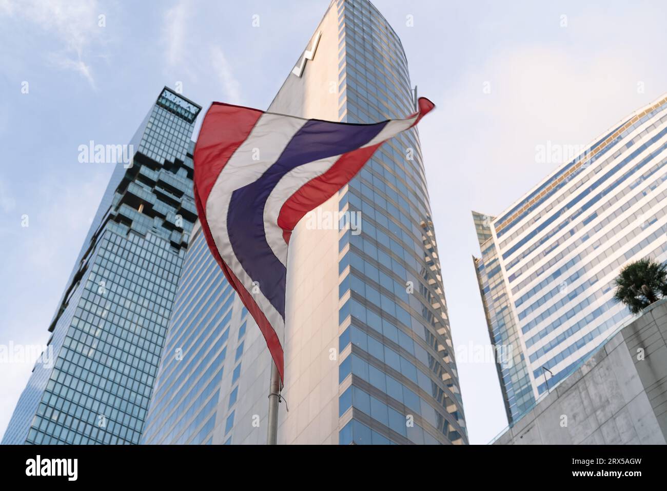Bangkok, Thailand - 26 November 2022: Dynamic fluttering Thailand flag ...