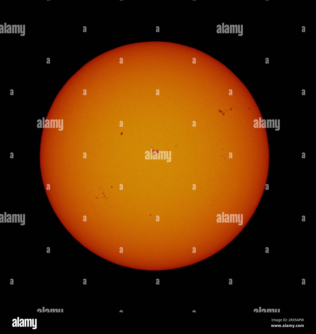 London, UK. 23rd Sep, 2023. The surface of the Sun is dotted with 12 ...