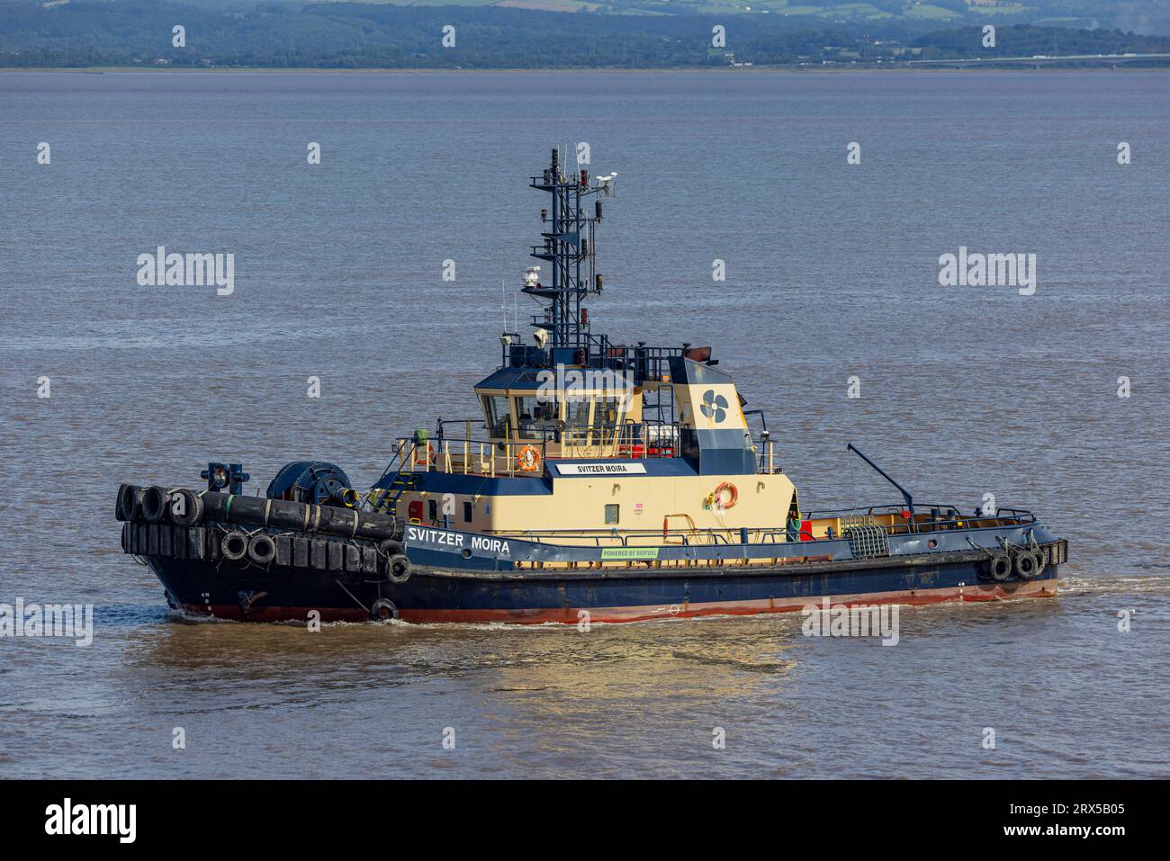 Tug Svitzer Moira waiting on vessel to guide it into Royal Portbury ...