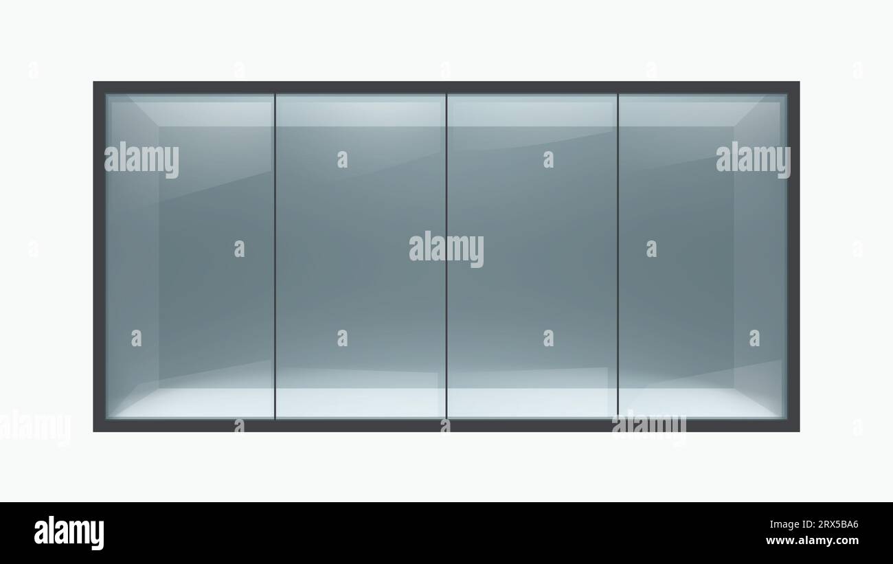 a realistic big black window front view Stock Vector Image & Art - Alamy