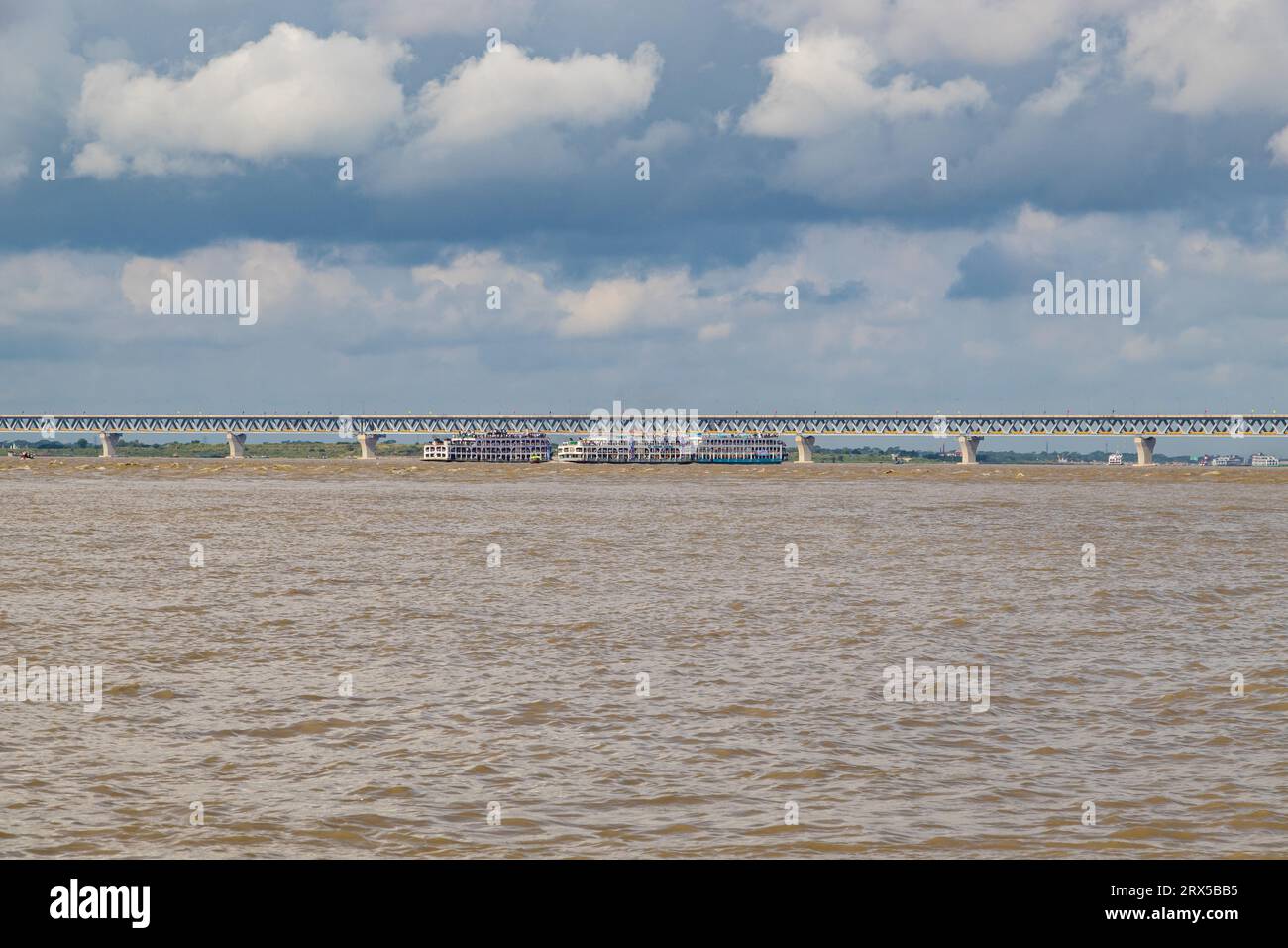 Padma Bridge exclusive 4k image under the beautiful cloudy sky from ...