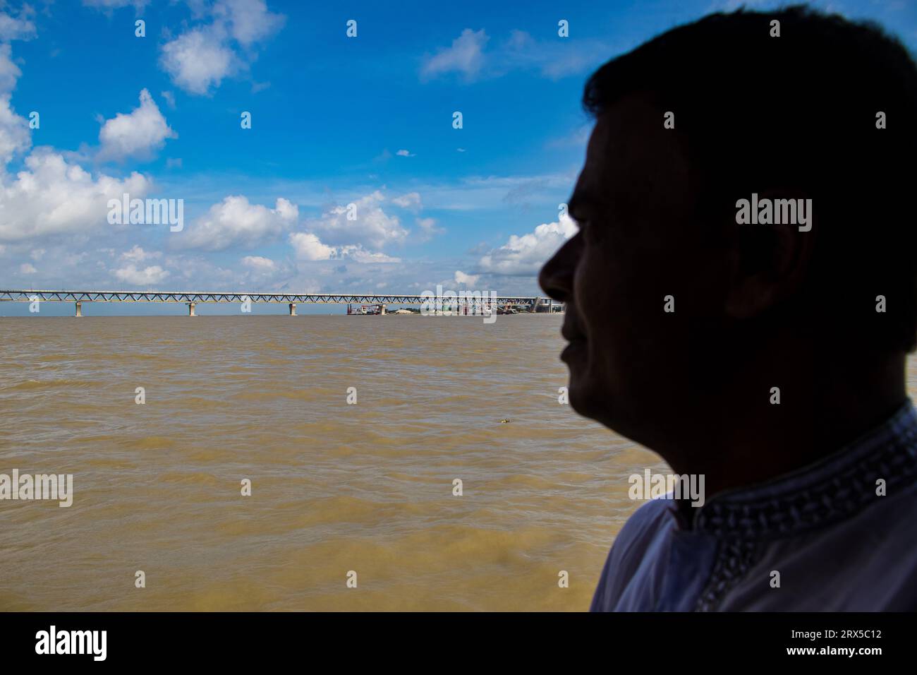 Padma Bridge exclusive 4k image under the beautiful cloudy sky from ...