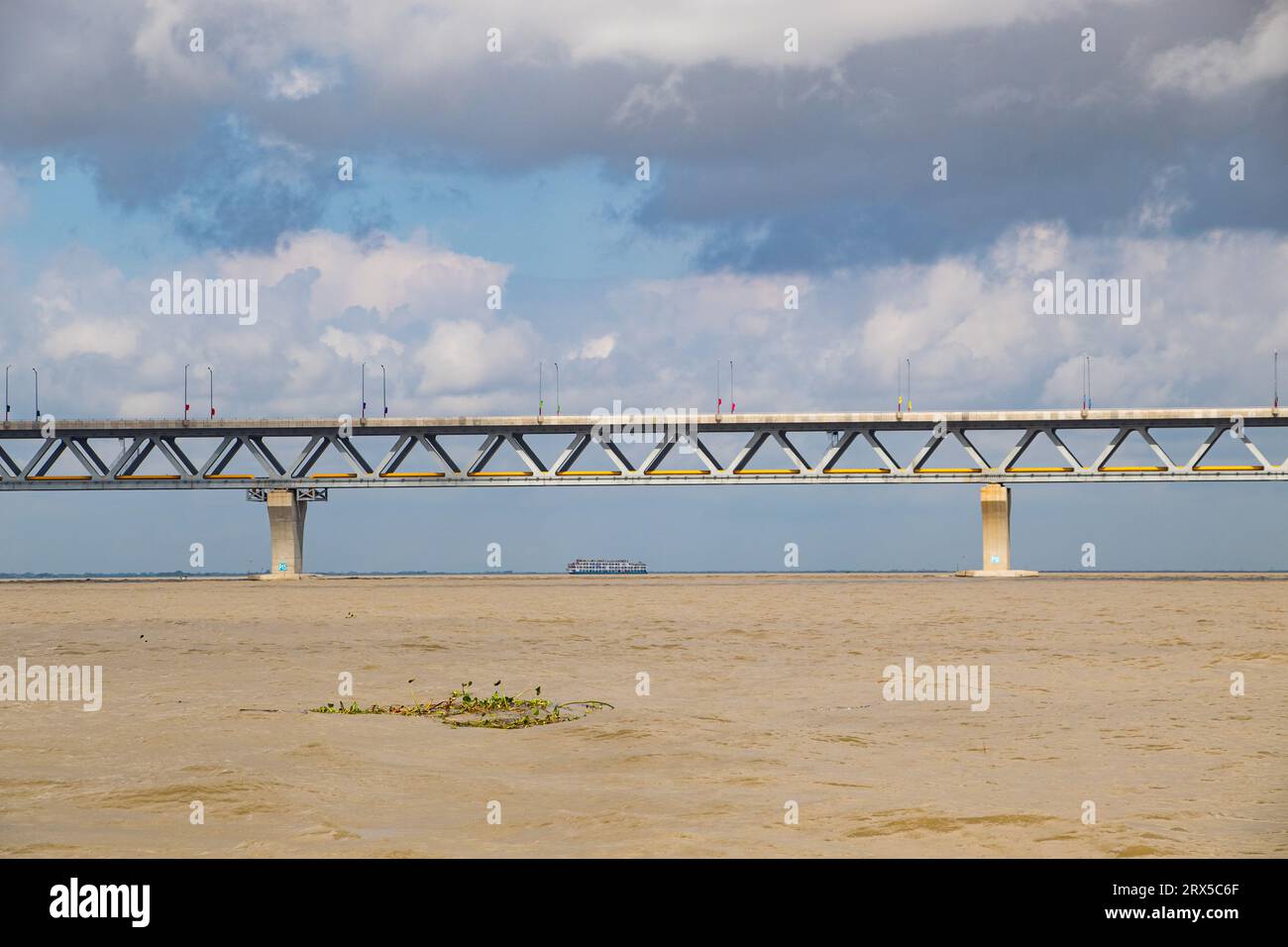 Padma Bridge exclusive 4k image under the beautiful cloudy sky from ...