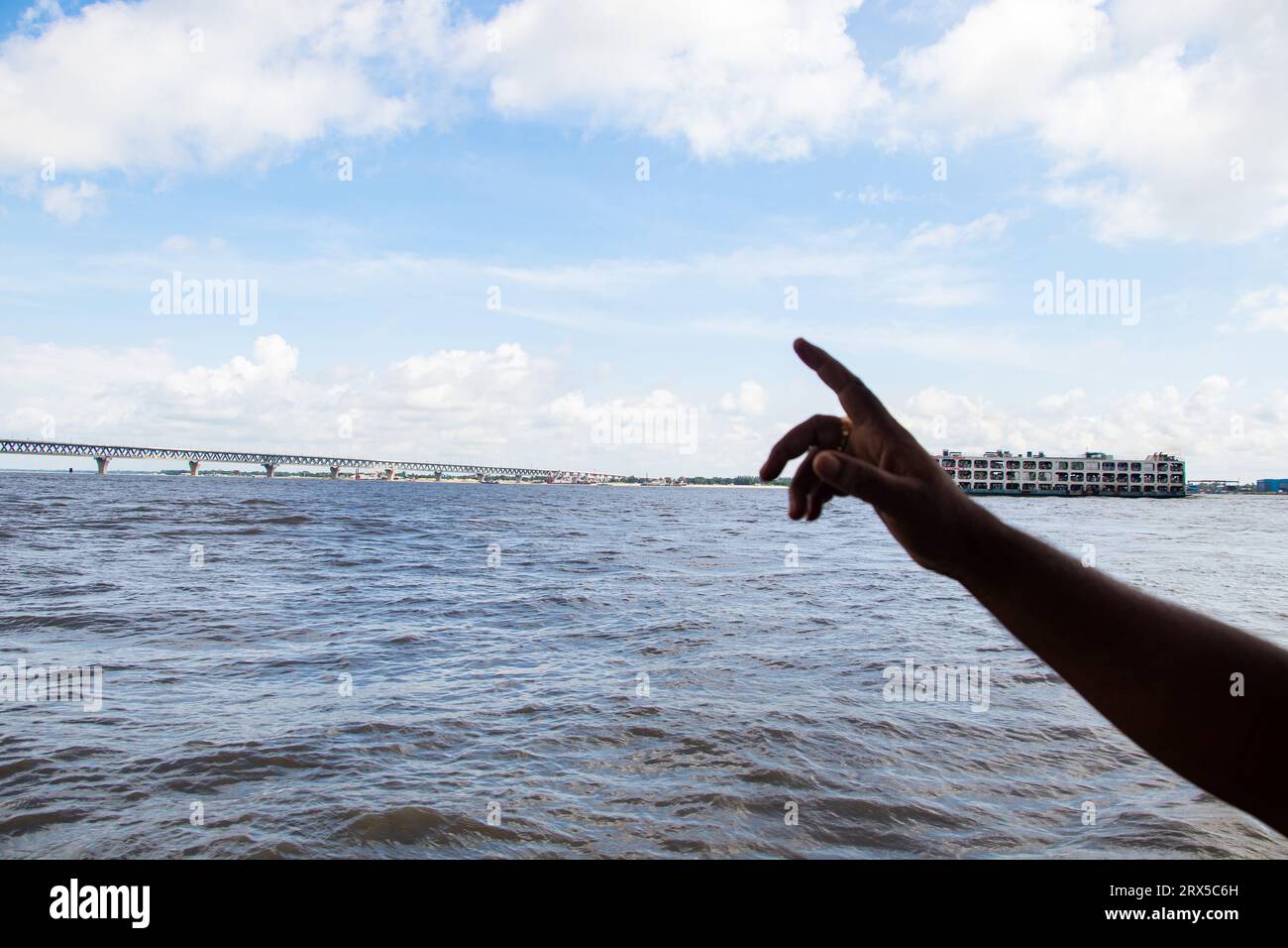Padma Bridge exclusive 4k image under the beautiful cloudy sky from ...