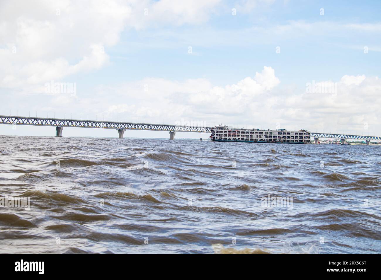 Padma Bridge exclusive 4k image under the beautiful cloudy sky from ...