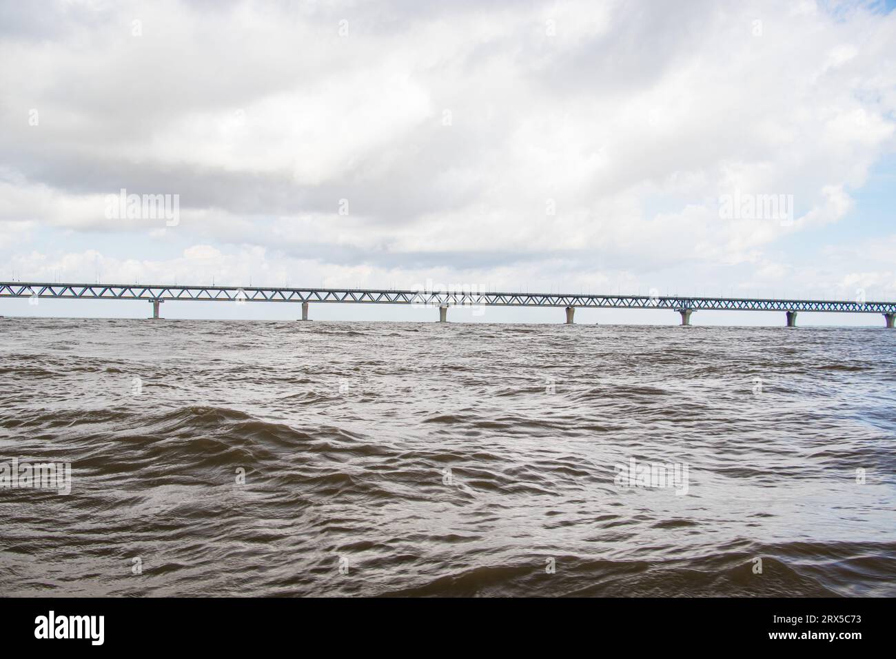 Padma Bridge exclusive 4k image under the beautiful cloudy sky from ...