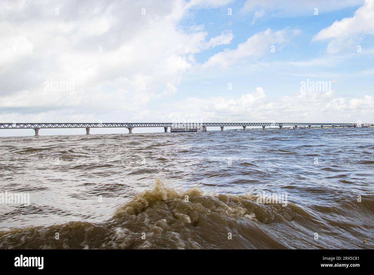 Padma Bridge exclusive 4k image under the beautiful cloudy sky from ...