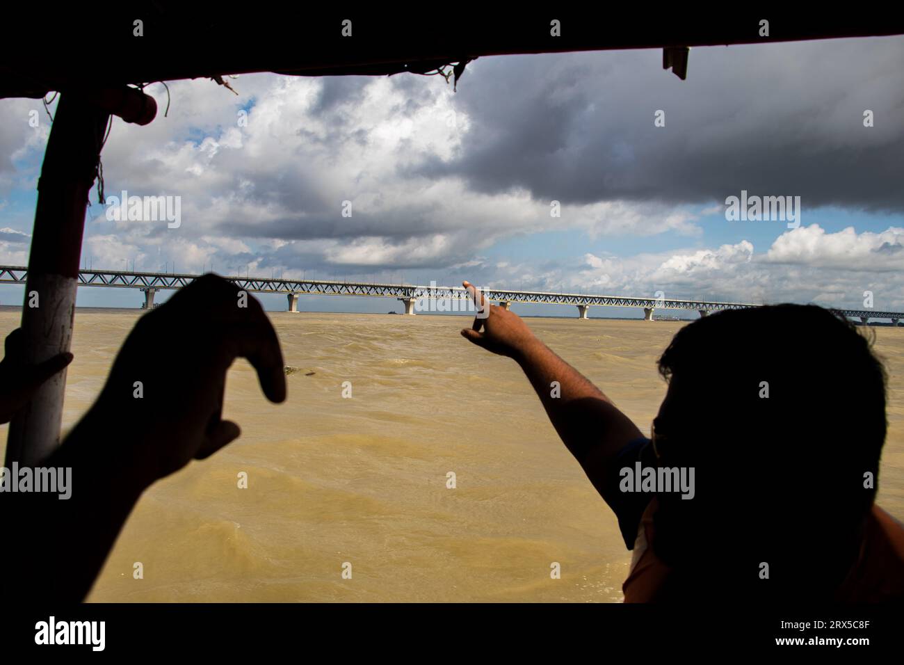 Padma Bridge exclusive 4k image under the beautiful cloudy sky from ...