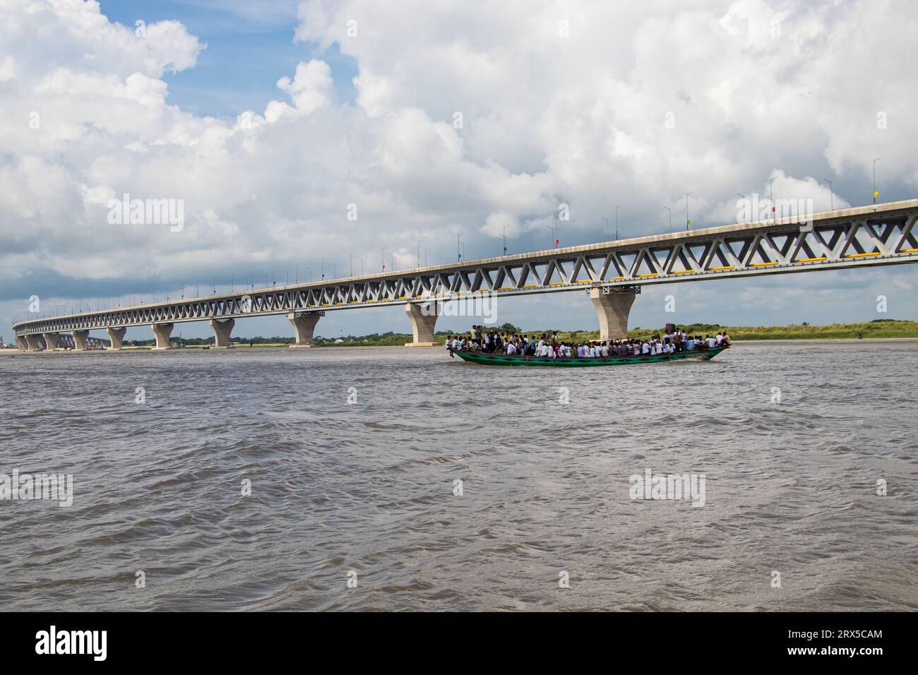 Padma Bridge exclusive 4k image under the beautiful cloudy sky from ...