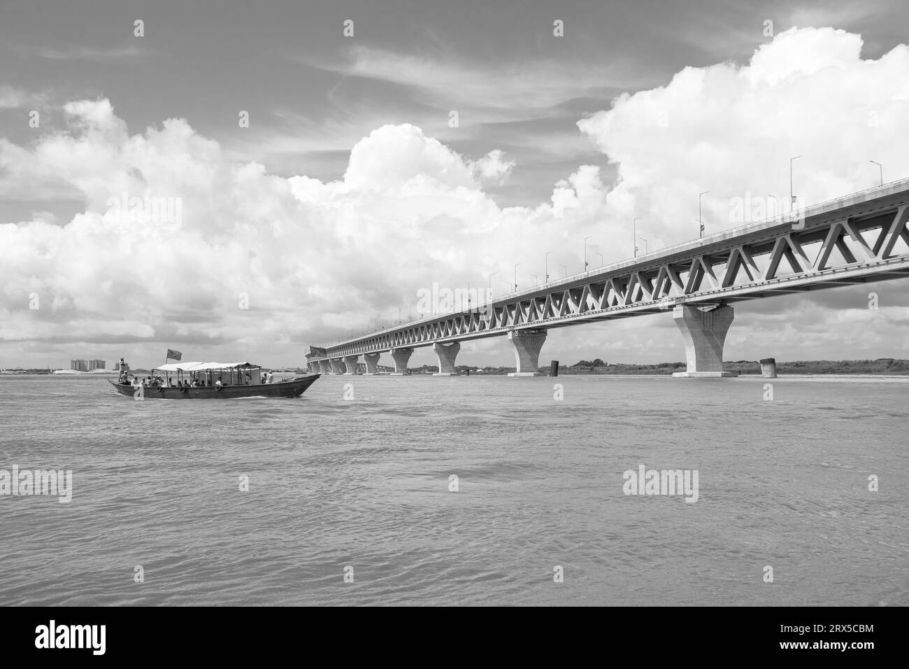 Padma Bridge exclusive 4k image under the beautiful cloudy sky from ...