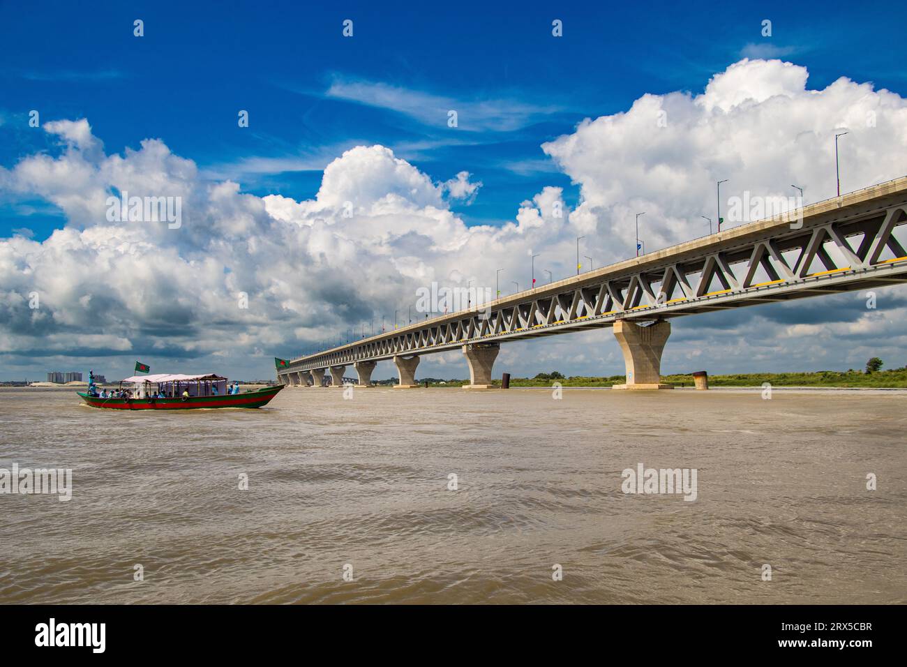 Padma Bridge exclusive 4k image under the beautiful cloudy sky from ...