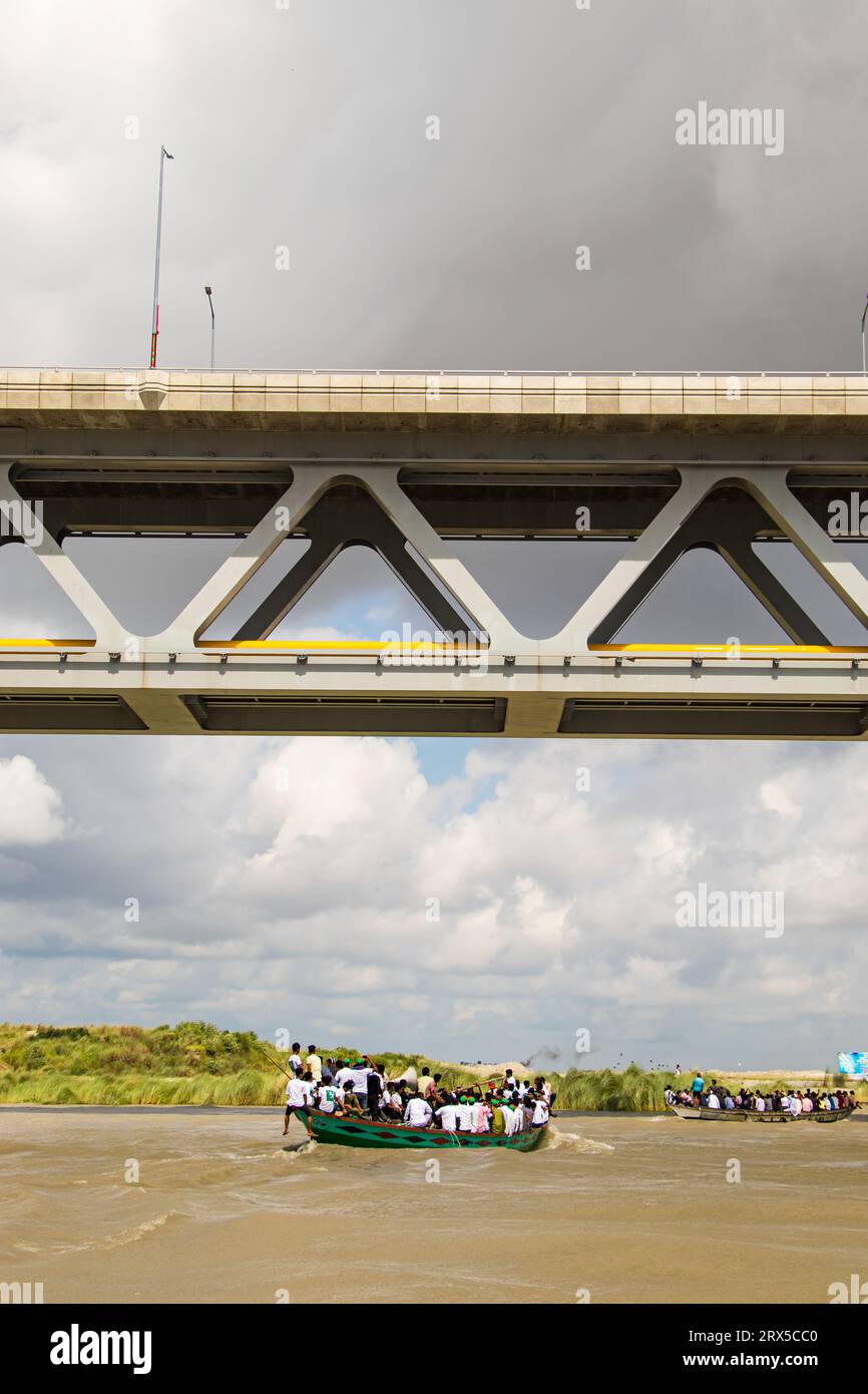 Padma Bridge exclusive 4k image under the beautiful cloudy sky from ...