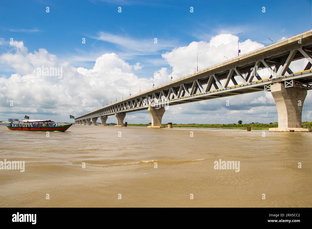 Padma Bridge exclusive 4k image under the beautiful cloudy sky from ...
