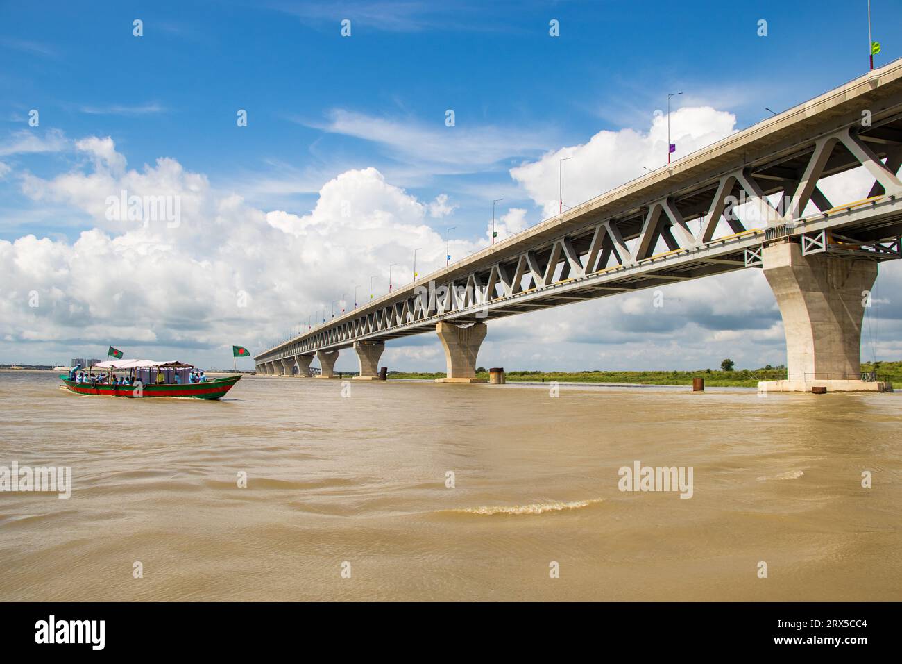 Padma Bridge exclusive 4k image under the beautiful cloudy sky from ...
