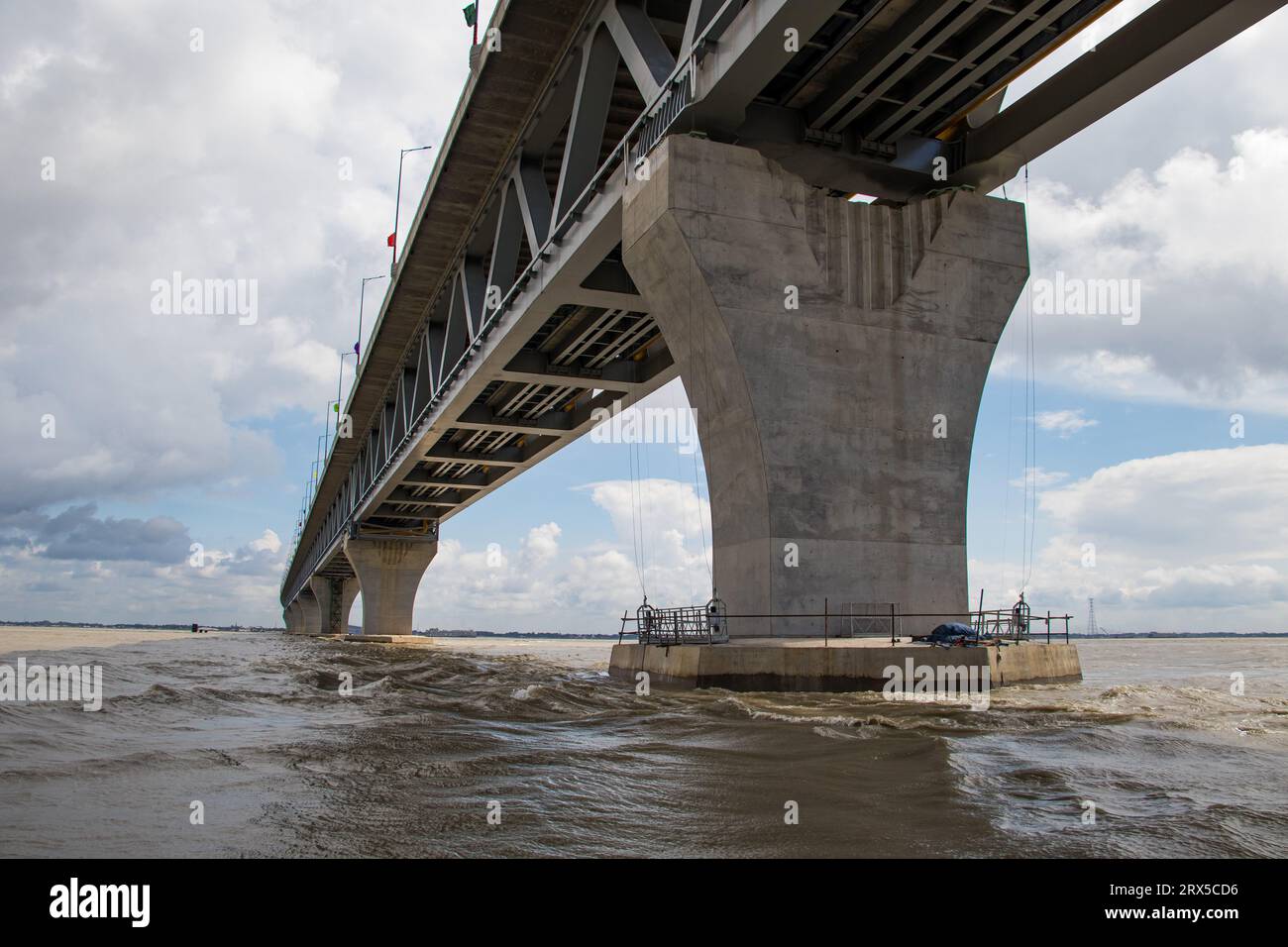 Padma Bridge exclusive 4k image under the beautiful cloudy sky from ...
