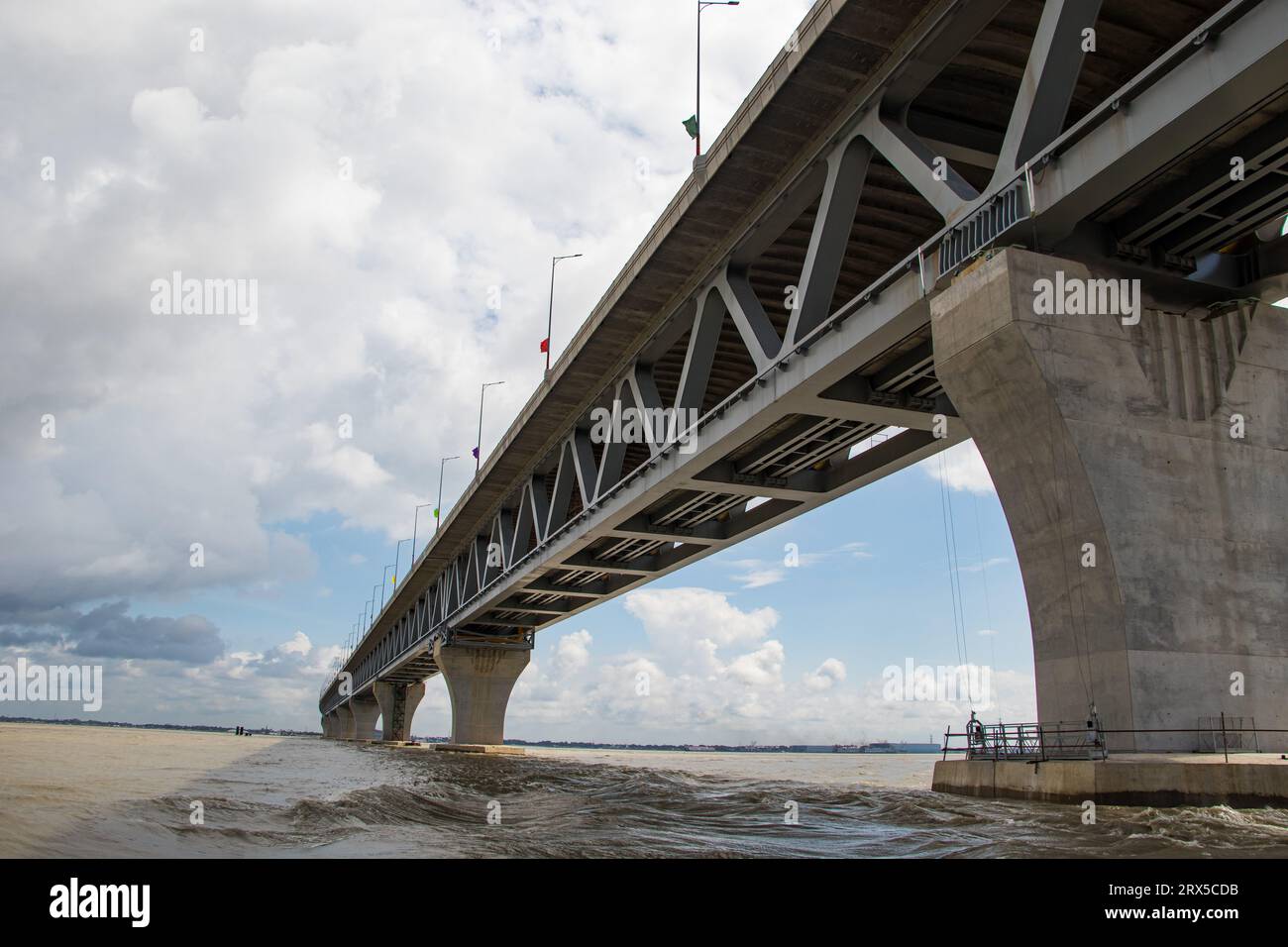 Padma Bridge exclusive 4k image under the beautiful cloudy sky from ...