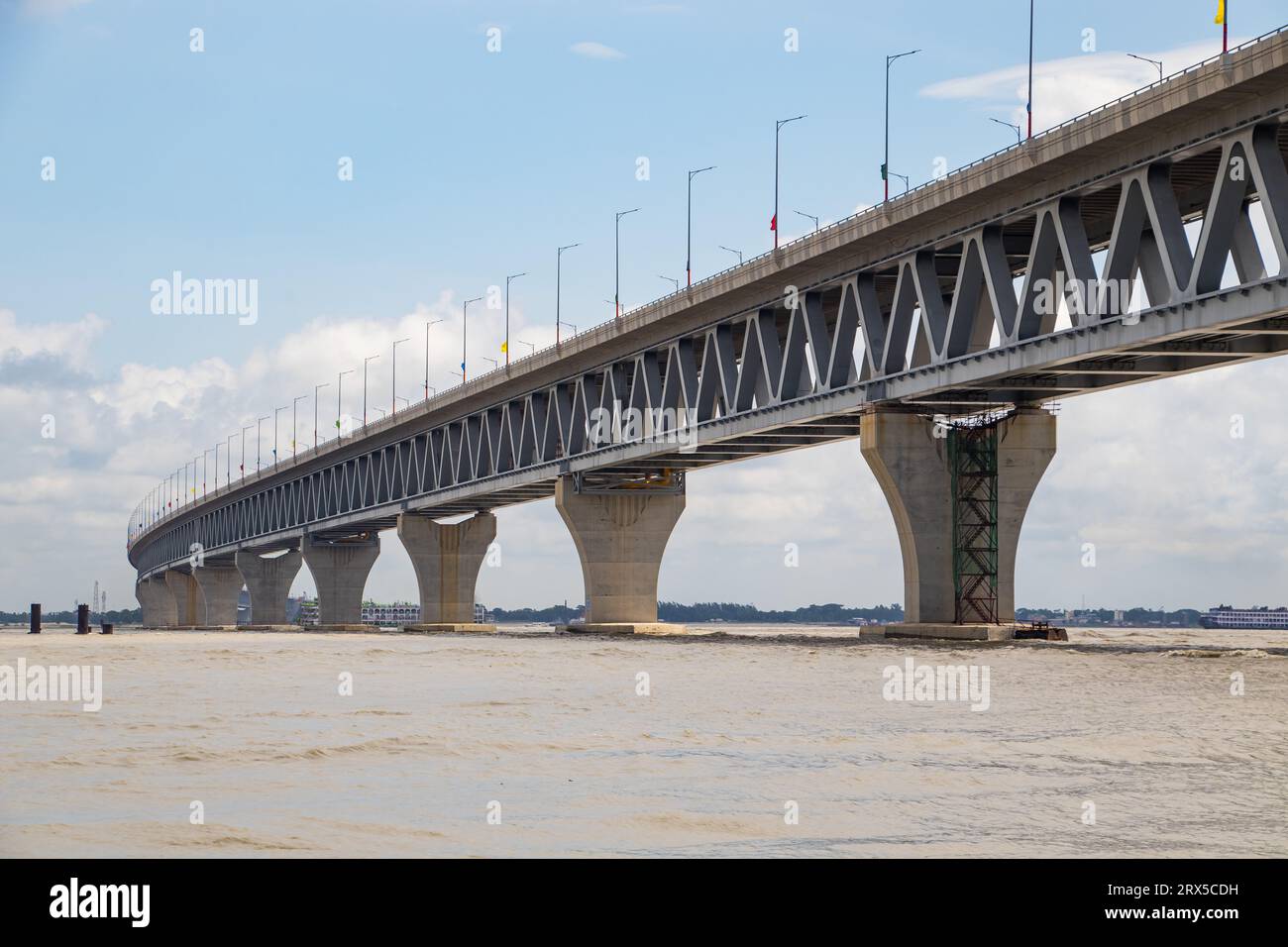 Padma Bridge exclusive 4k image under the beautiful cloudy sky from ...