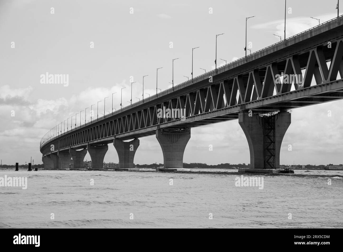 Padma Bridge exclusive 4k image under the beautiful cloudy sky from ...