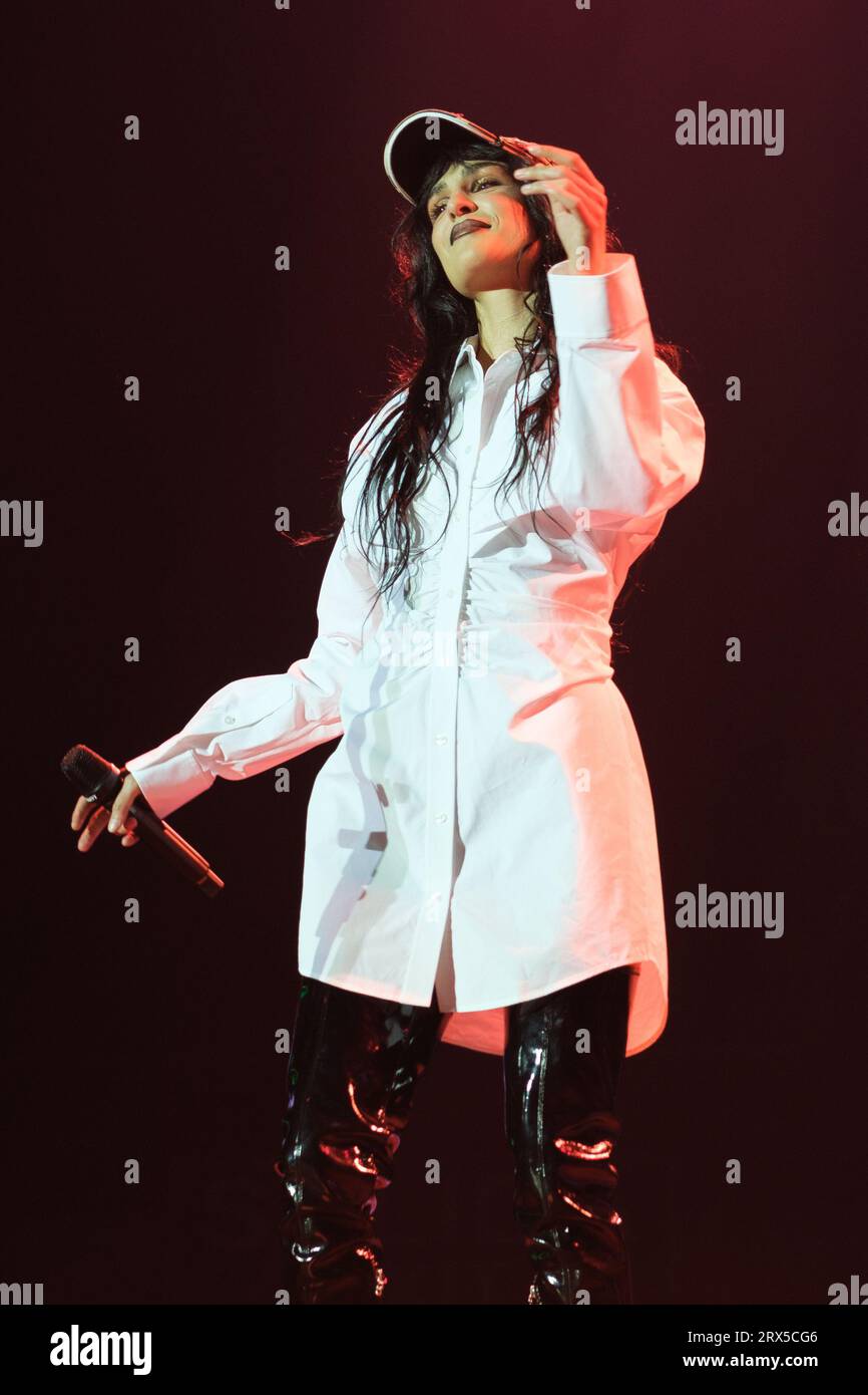 Singer Natalia Lacunza. during her performance at the Spotify Equal ...