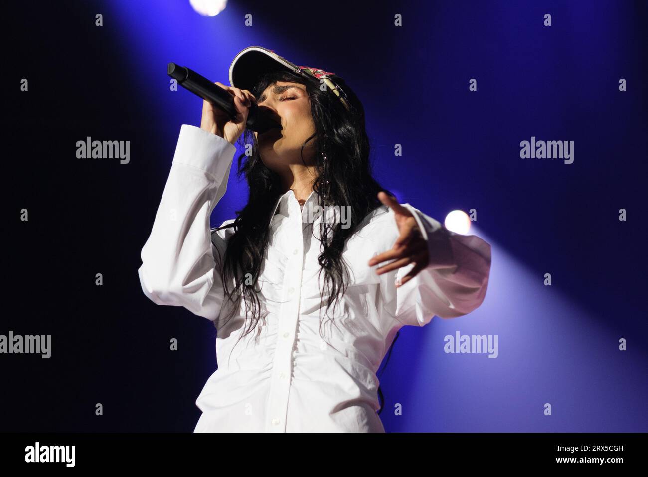 Singer Natalia Lacunza. during her performance at the Spotify Equal ...