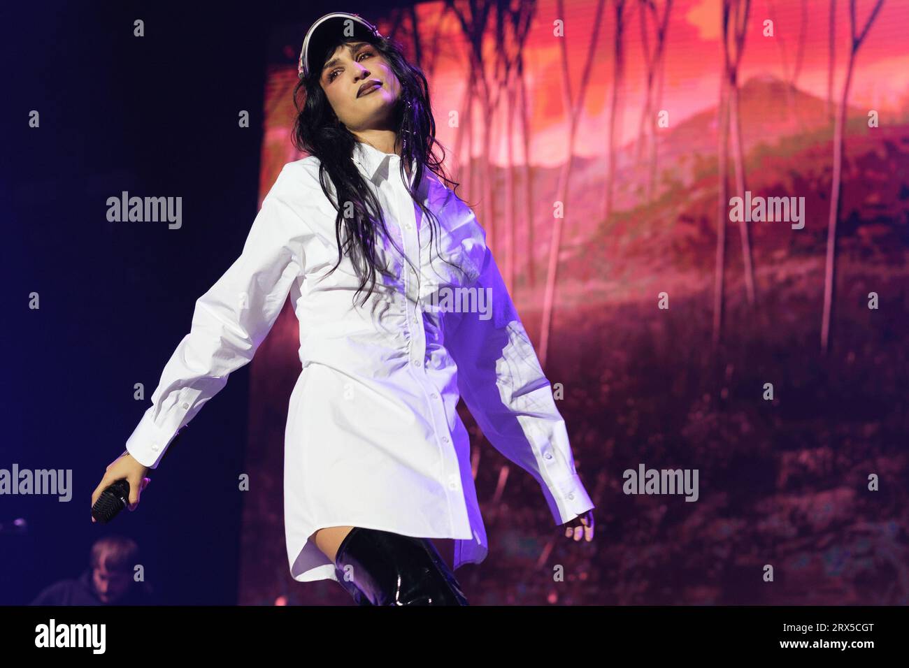 Singer Natalia Lacunza. during her performance at the Spotify Equal ...