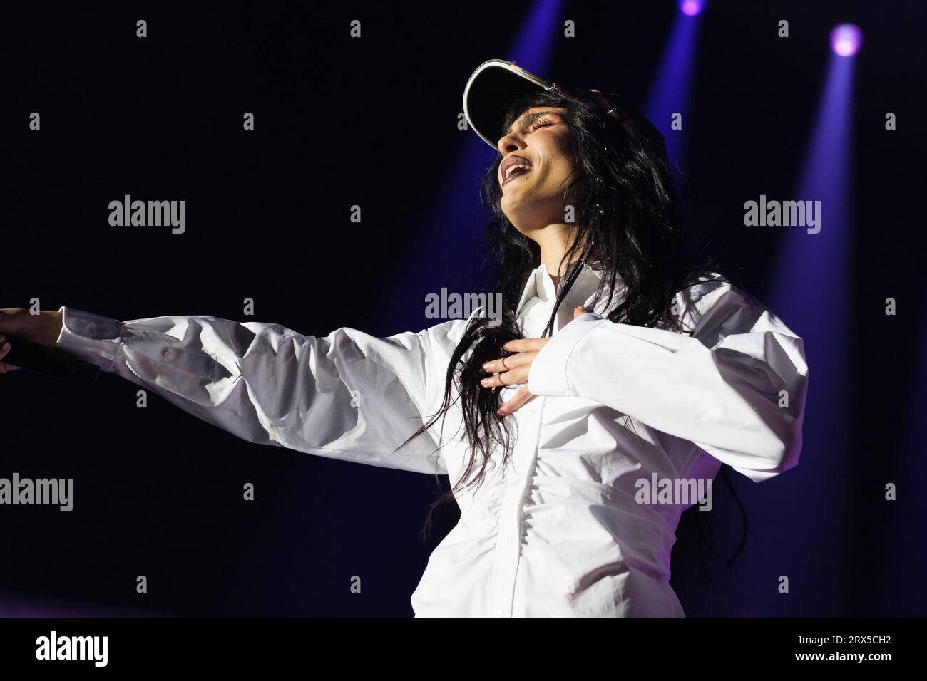 Singer Natalia Lacunza. during her performance at the Spotify Equal ...