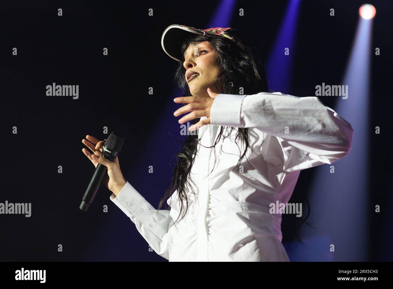 Singer Natalia Lacunza. during her performance at the Spotify Equal ...