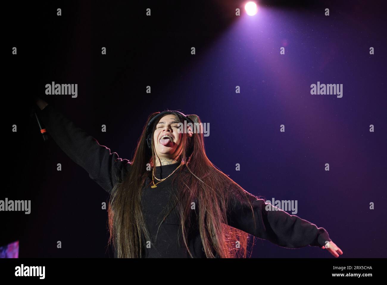 Singer Ptazeta during her performance at the Spotify Equal Fest concert ...