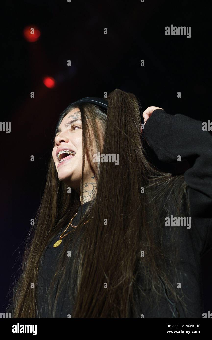 Singer Ptazeta during her performance at the Spotify Equal Fest concert ...