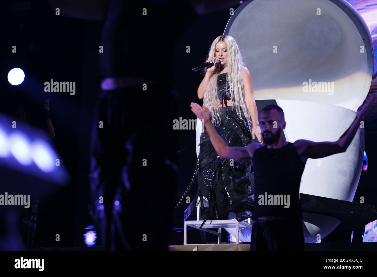 Singer Lola Indigo during her performance at the Spotify Equal Fest ...