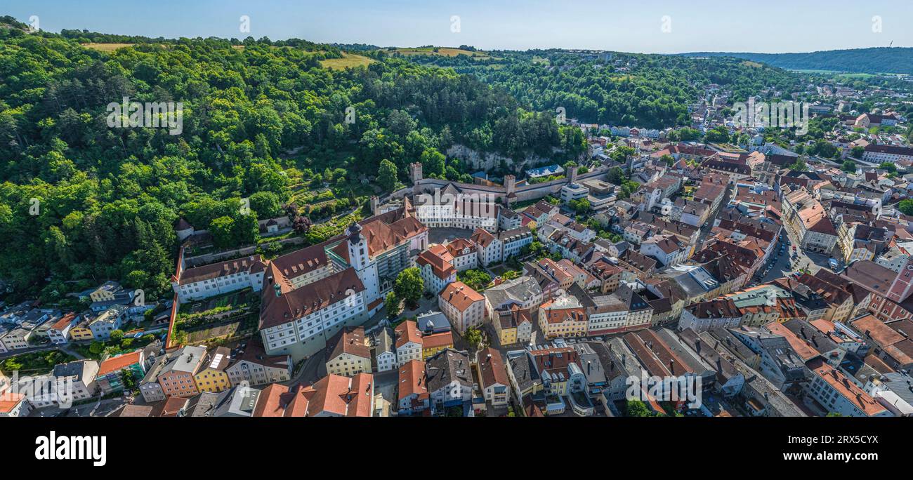 The university town of Eichstätt in the Upper Bavarian Altmühltal in ...