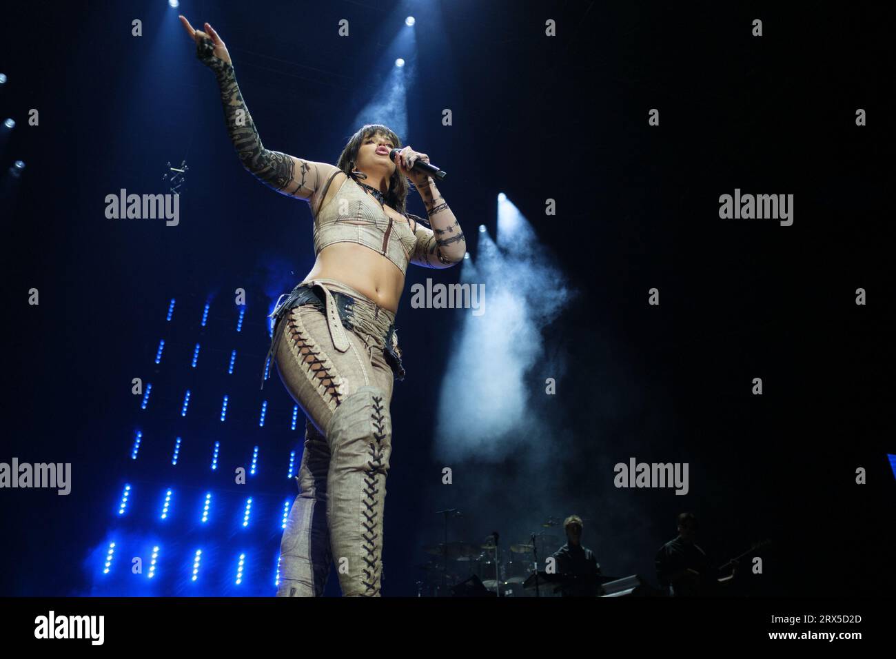 Singer nathy peluso during her performance at the spotify equal hi-res ...