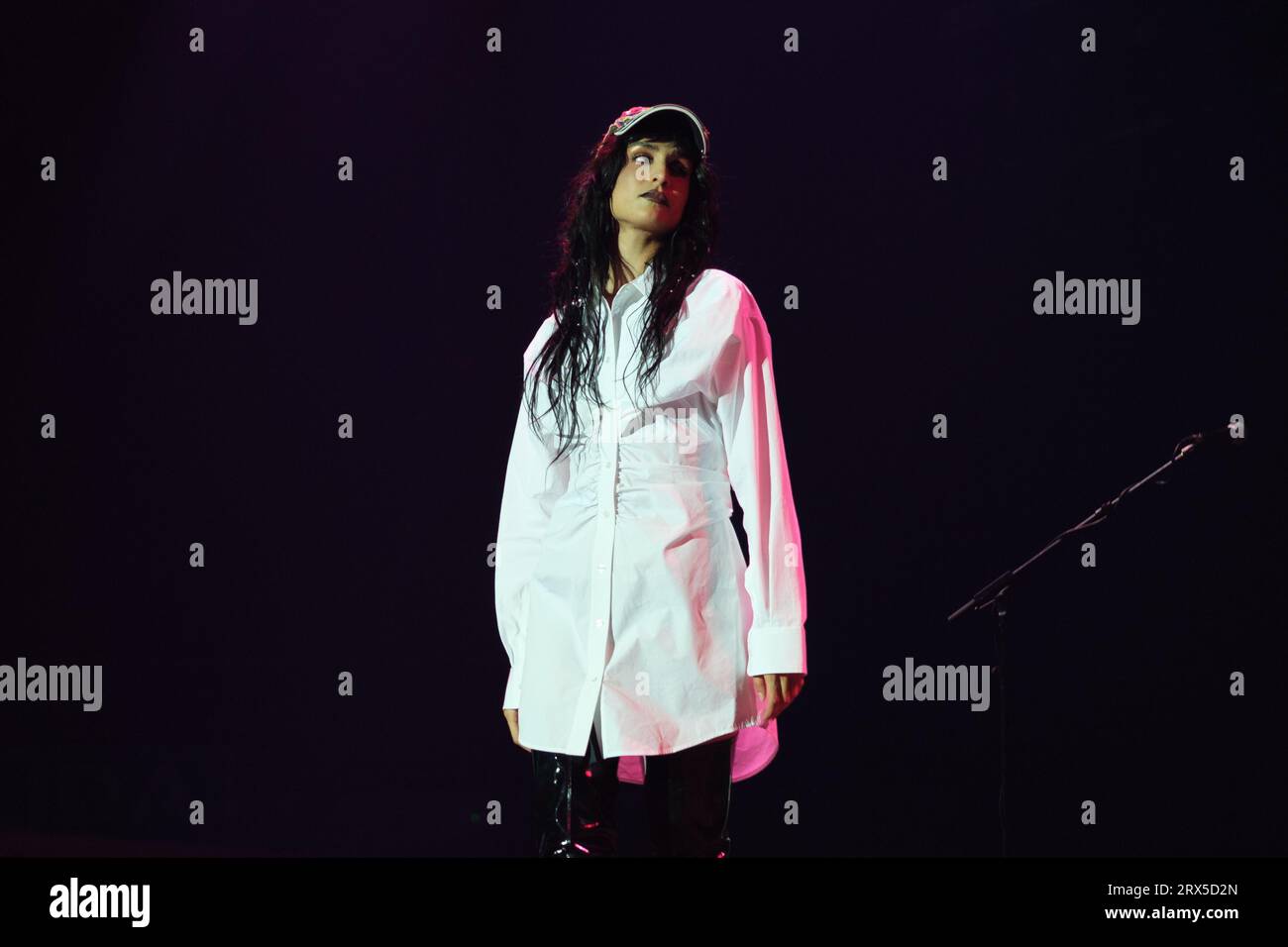 Singer Natalia Lacunza. during her performance at the Spotify Equal ...