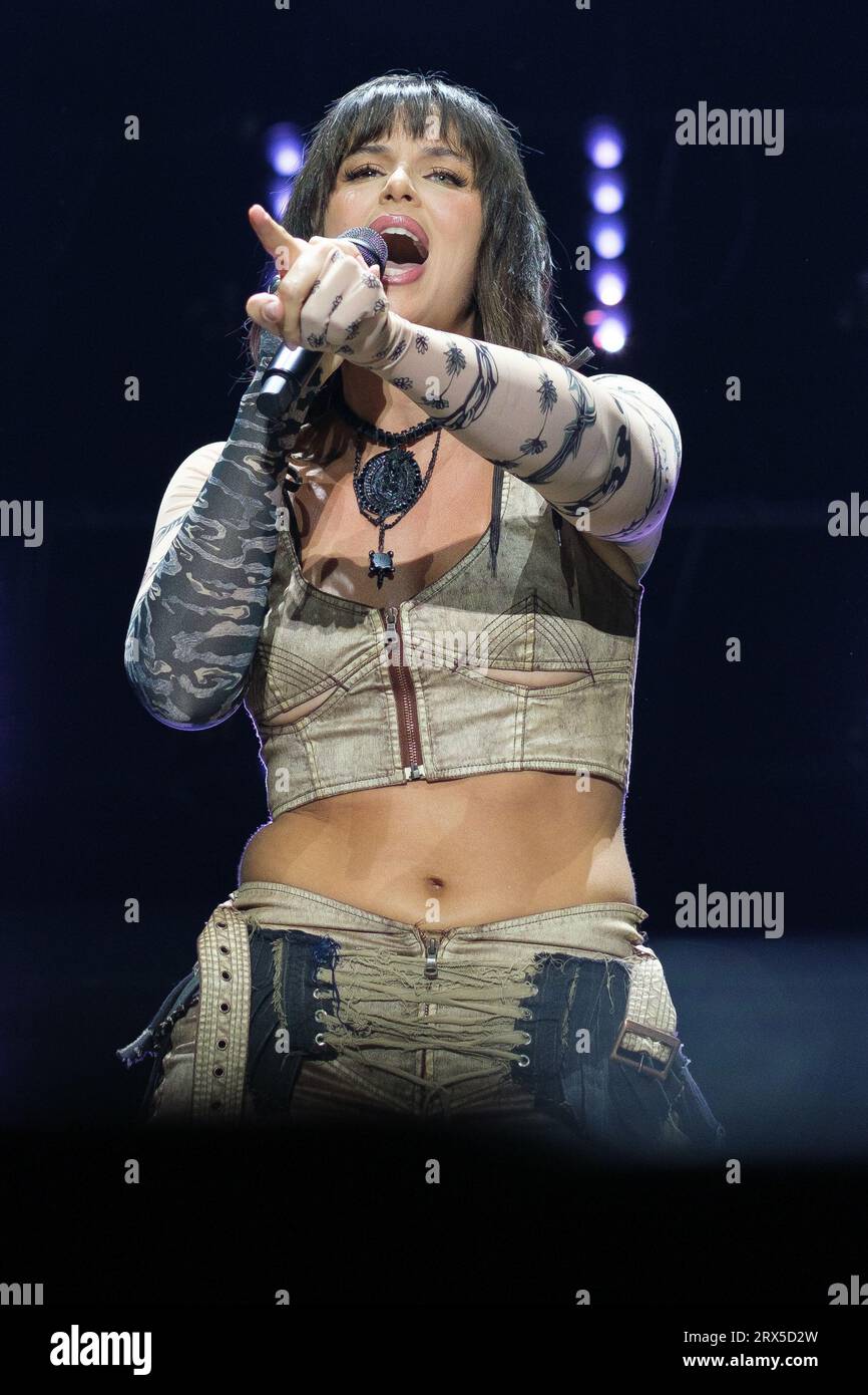 Singer Nathy Peluso. during her performance at the Spotify Equal Fest ...