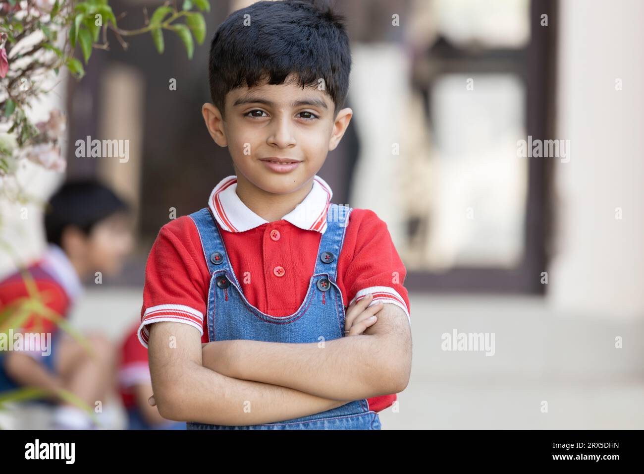 Portrait school kids standing arms hi-res stock photography and images ...