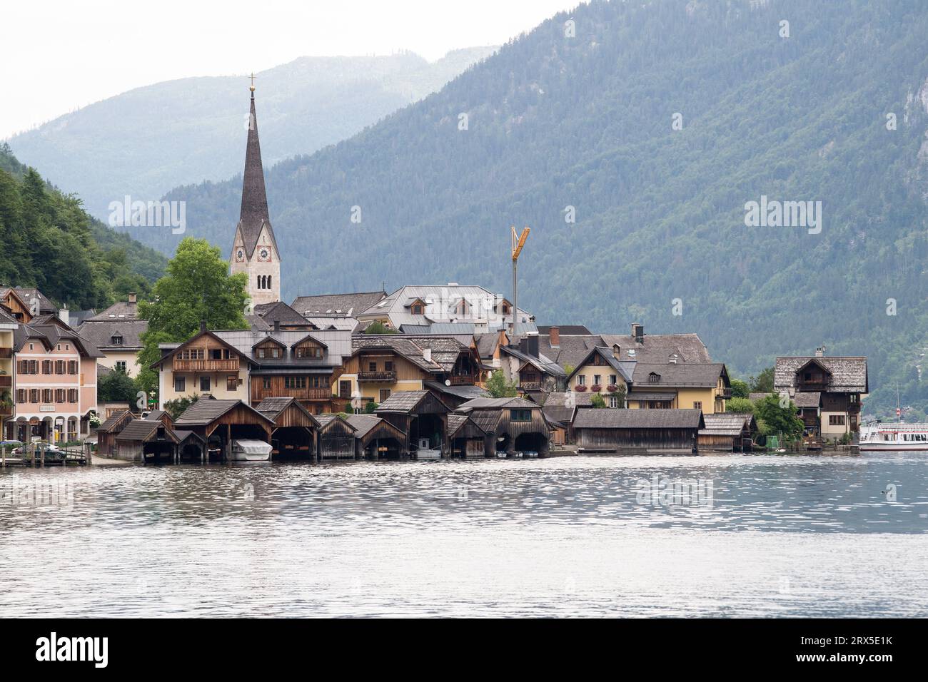 Evangelische Pfarrkirche Hallstatt (Protestant Church) in historic ...