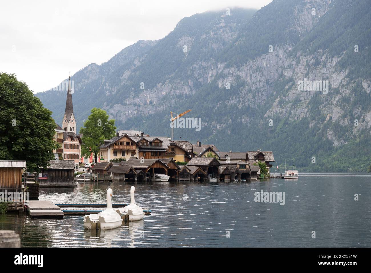 Evangelische Pfarrkirche Hallstatt (Protestant Church) in historic ...