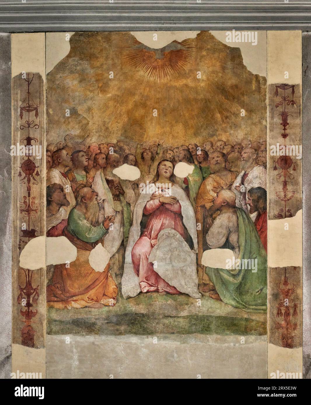 Pentecoste - affresco - Girolamo Romani detto Romanino - secondo quarto ...