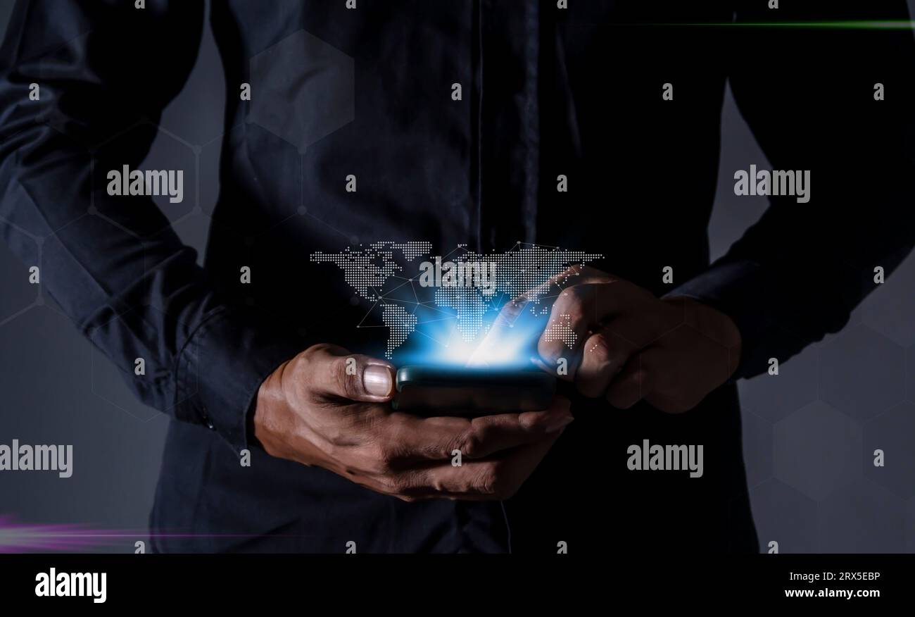 Connecting and communicating people through the network of the Internet ...