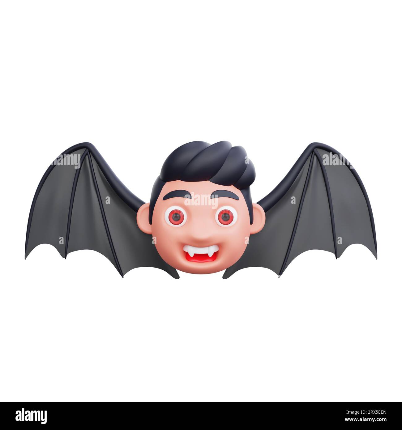 3d cute character halloween vampire scary design illustration Stock ...