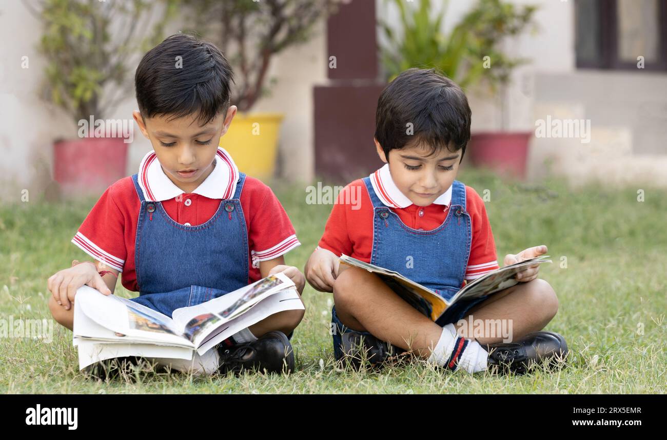 Indian boys at school hi-res stock photography and images - Alamy
