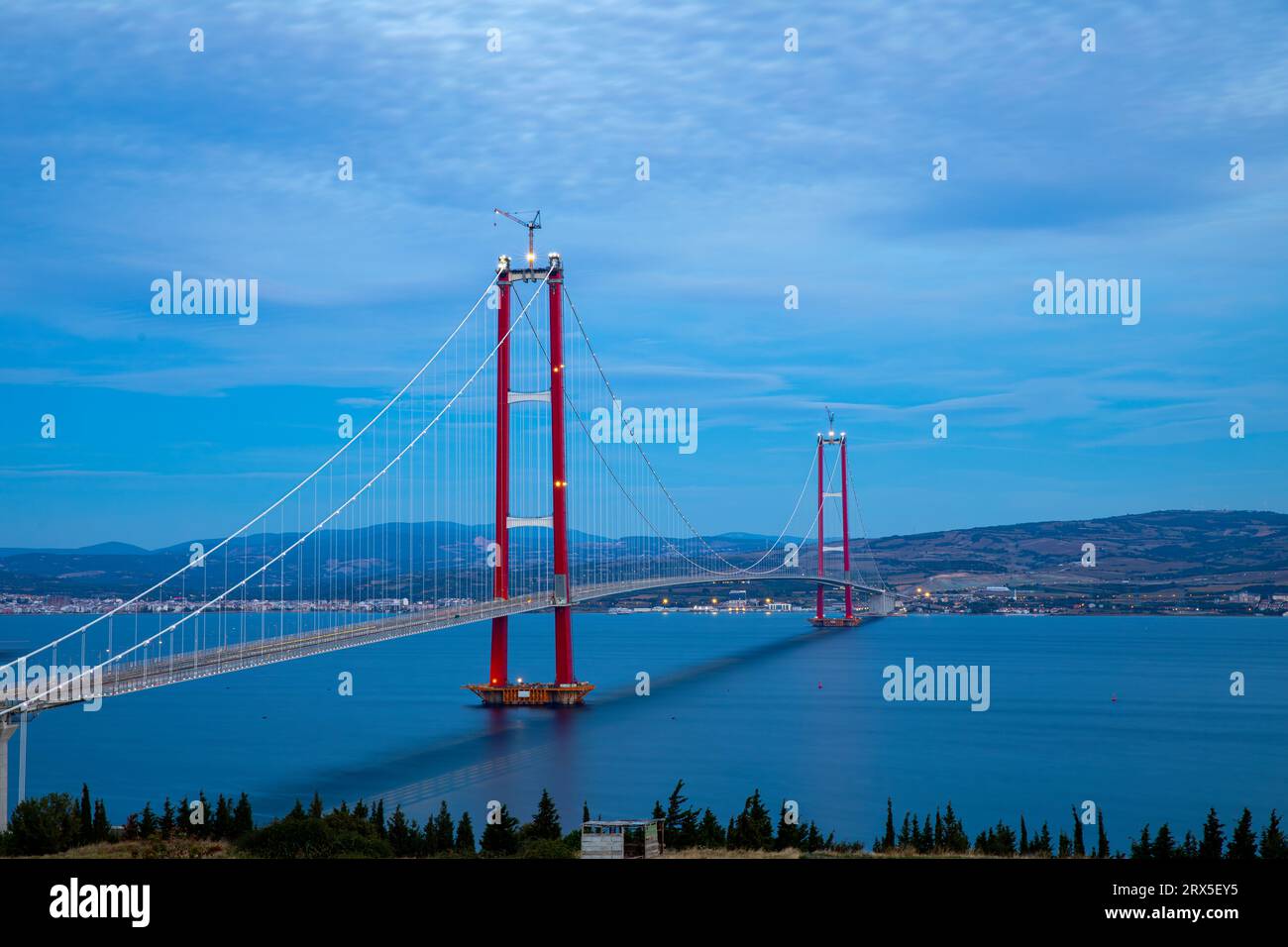 new bridge connecting two continents 1915 canakkale bridge (dardanelles ...