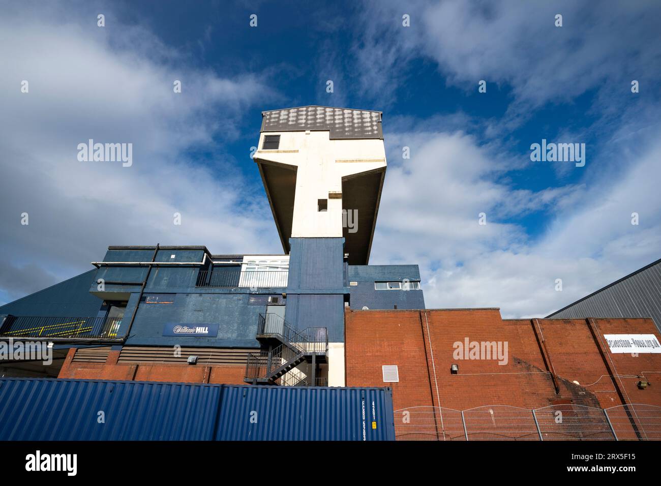Exterior view of architecture of The Centre Cumbernauld shopping mall ...