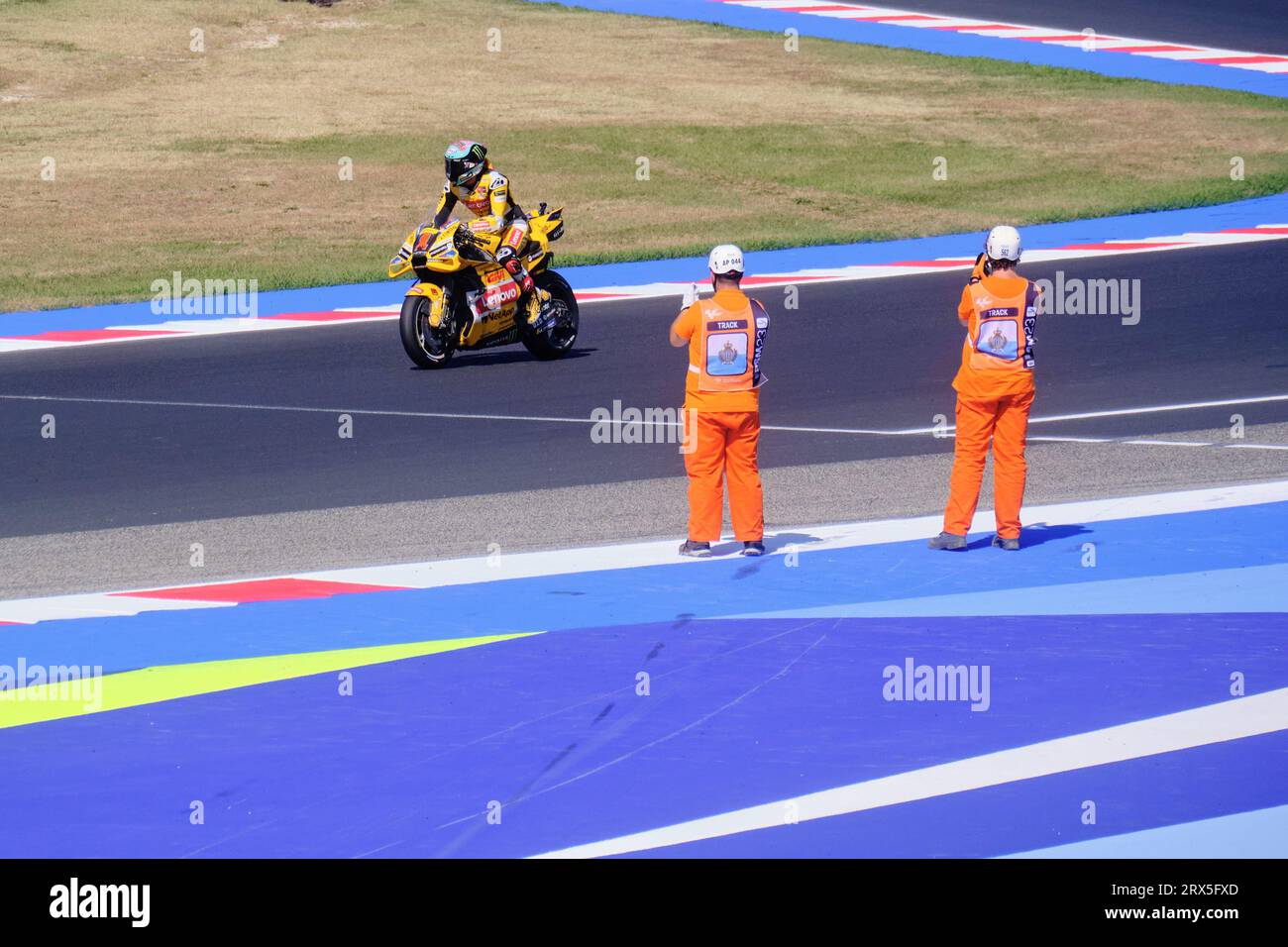 Misano, Italy - 10 September 2023: the second finisher, Pecco Bagnaia ...