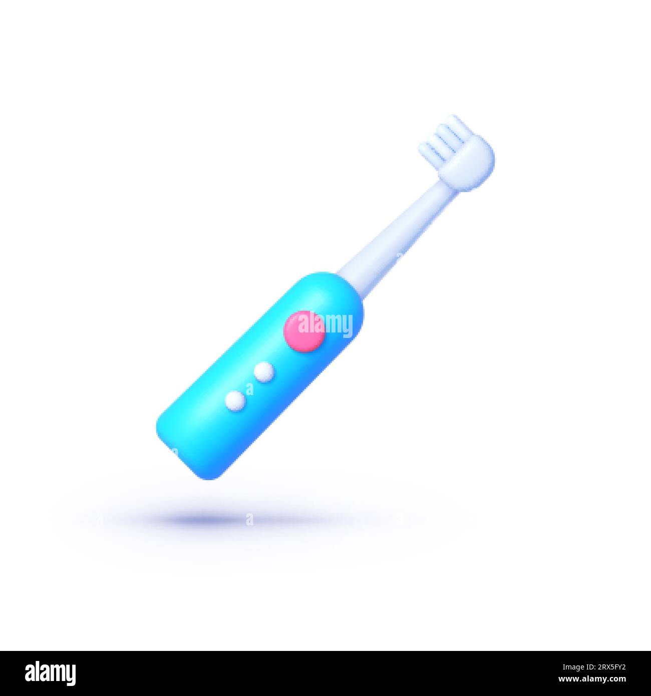 Electric toothbrush 3d, great design for any purposes. Vector icon ...