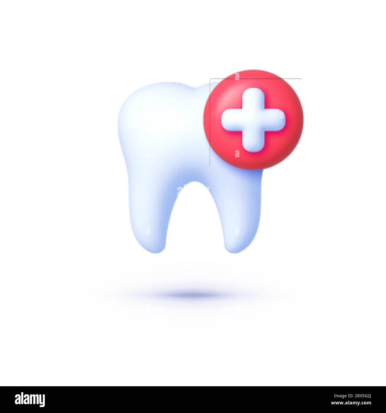 3d tooth cross icon for medical design. Medicine, healthcare concept ...