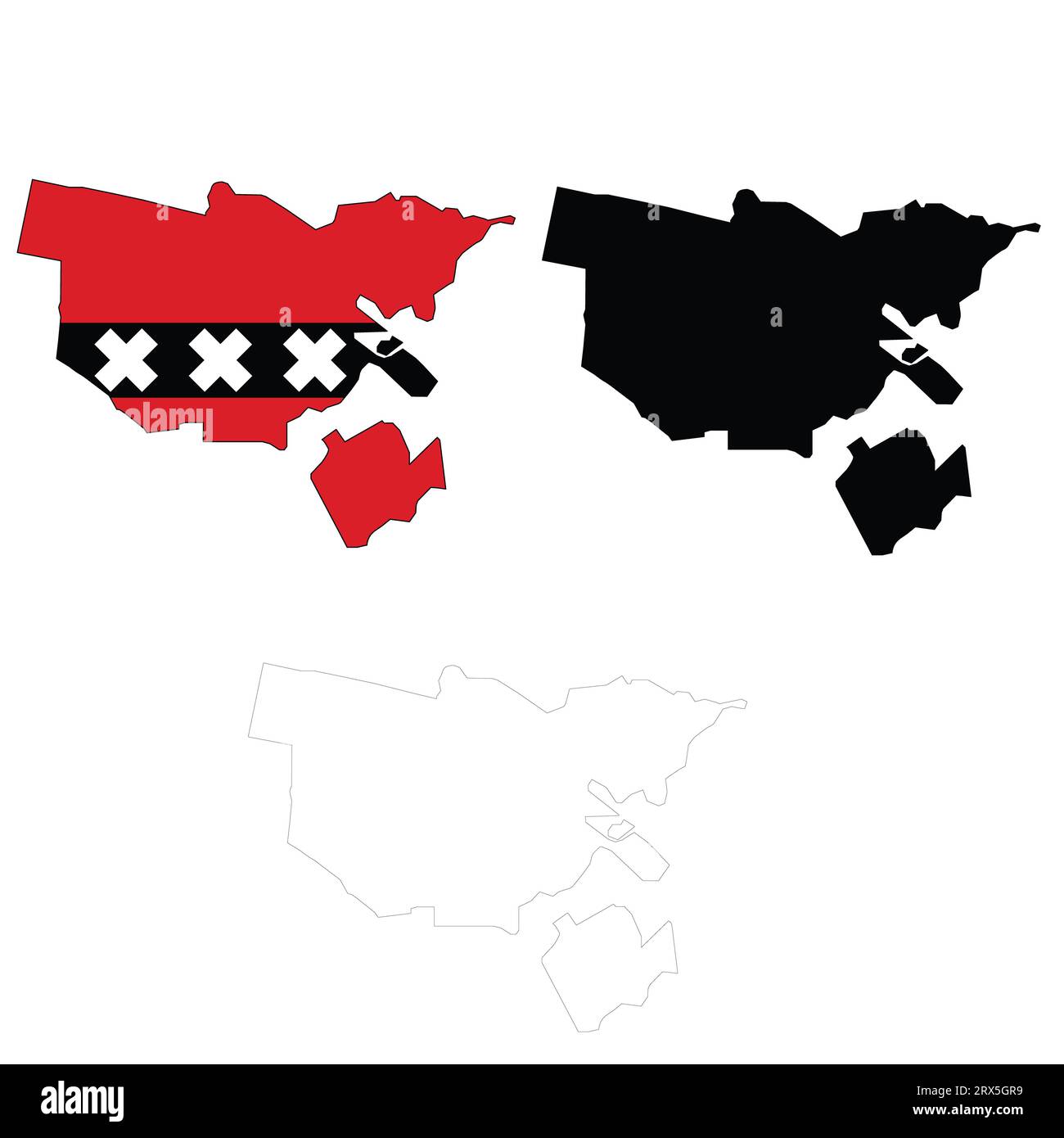 Amsterdam Map icon. Amsterdam Clipart. Amsterdam Flag Map sign. Outline ...